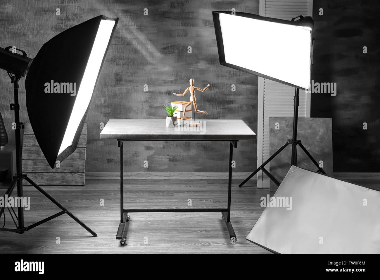 Modern photography studio for object shooting Stock Photo - Alamy