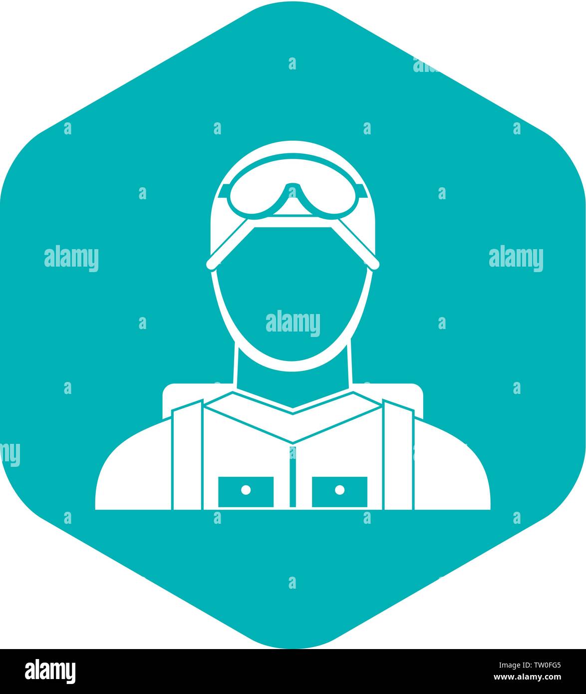 Military paratrooper icon, simple style Stock Vector Image & Art - Alamy