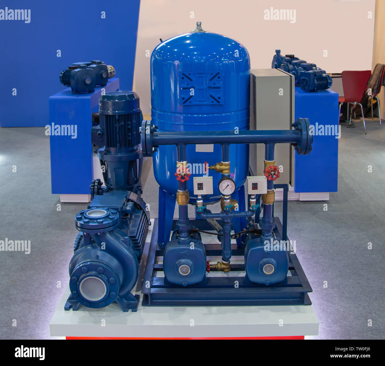 Industry water pump module set package skid Stock Photo - Alamy