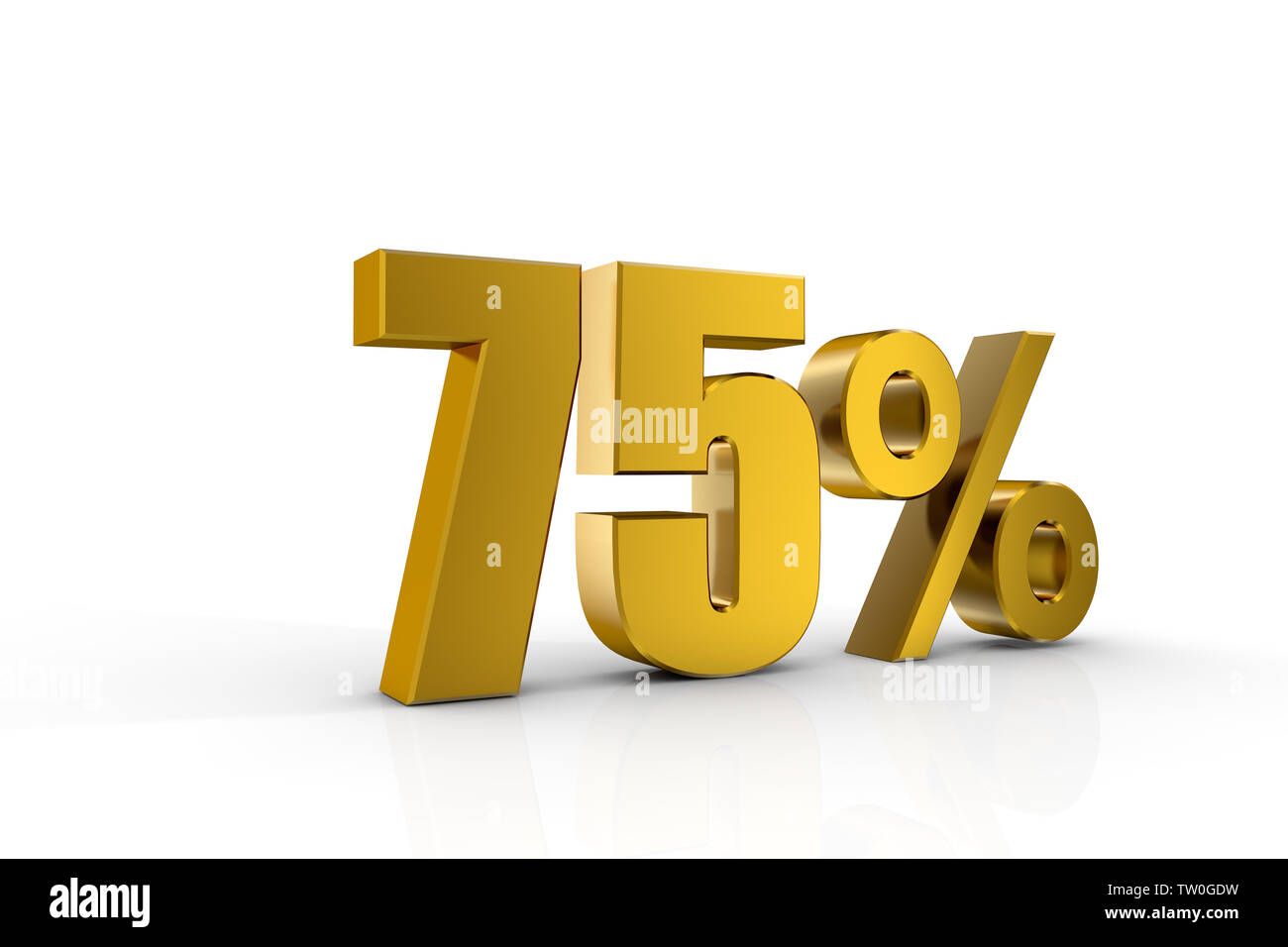 3d illustration 75 Stock Photo - Alamy