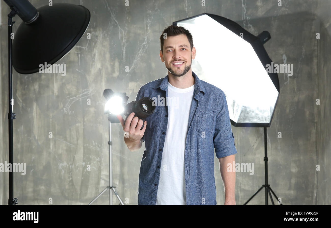 Static camera shot professional male hi-res stock photography and ...