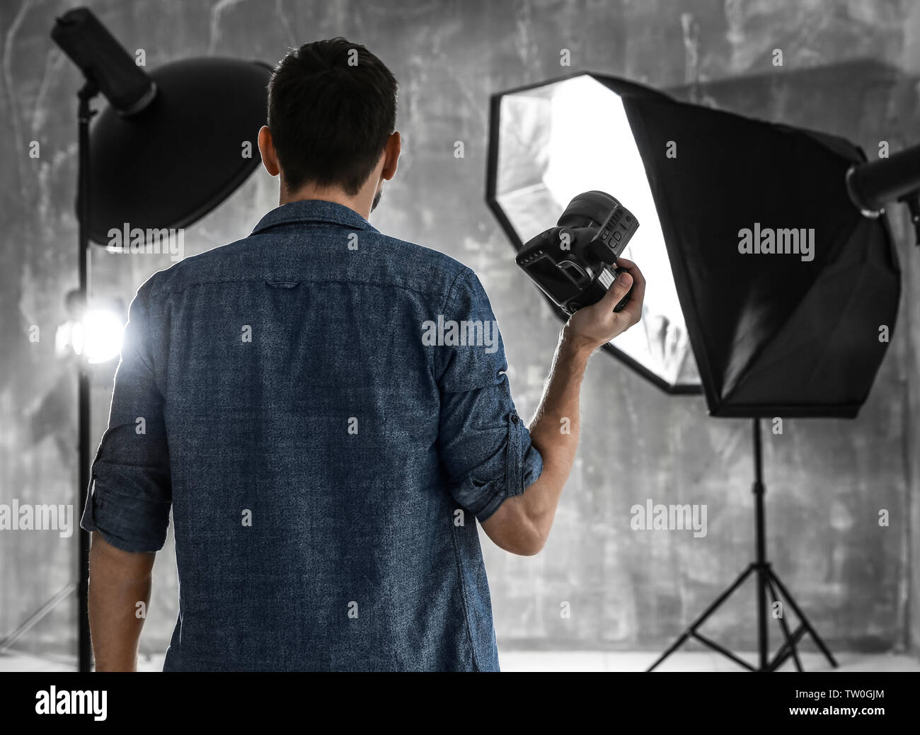 Spotlight session one person hi-res stock photography and images - Alamy