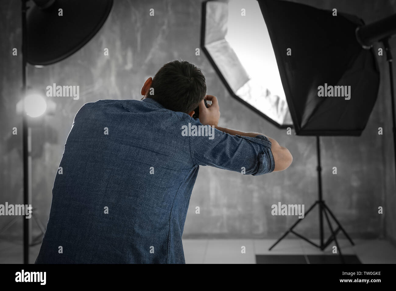 Spotlight session one person hi-res stock photography and images - Alamy