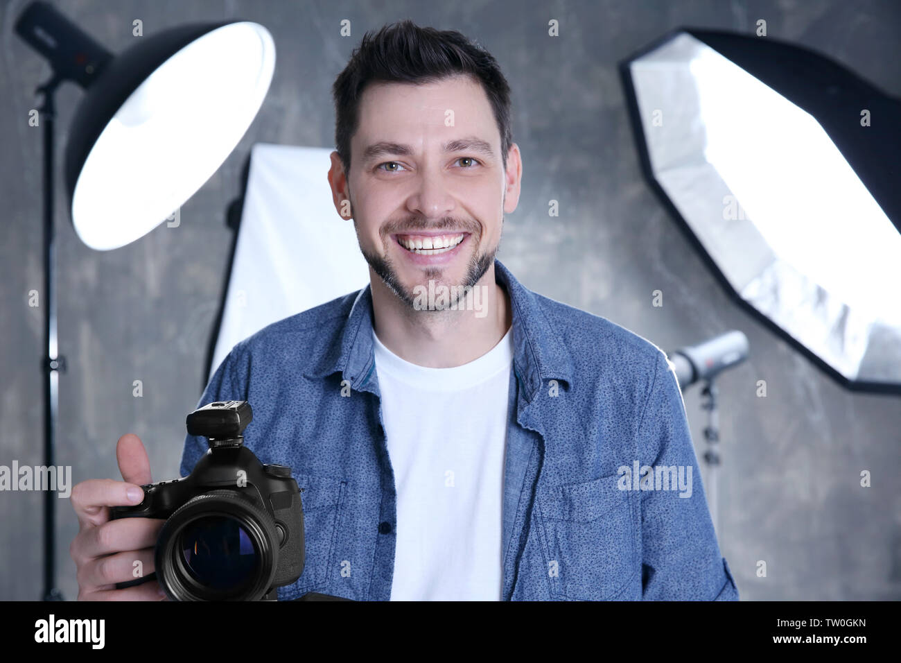 Static camera shot professional male hi-res stock photography and ...