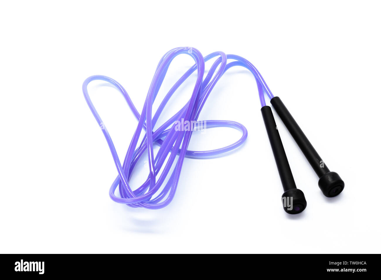skipping rope isolated on white Stock Photo - Alamy