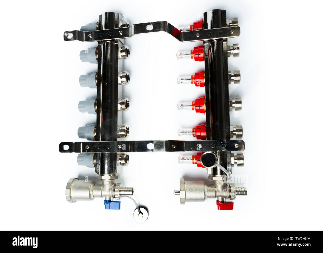 Closeup heating radiator Cut Out Stock Images & Pictures - Alamy