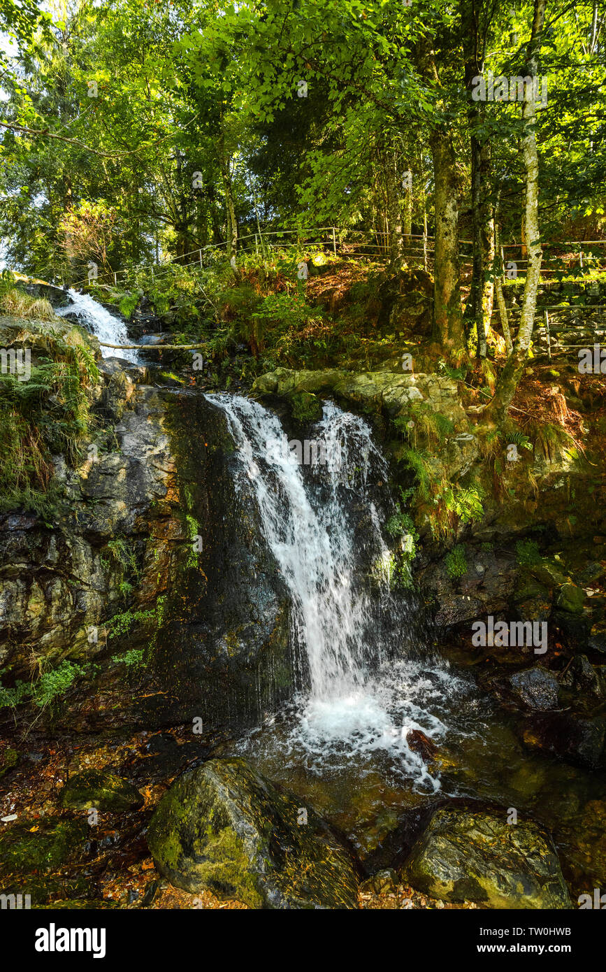 Waterfalls of Todtnau, Germany, upper section, Southern Black Forest ...