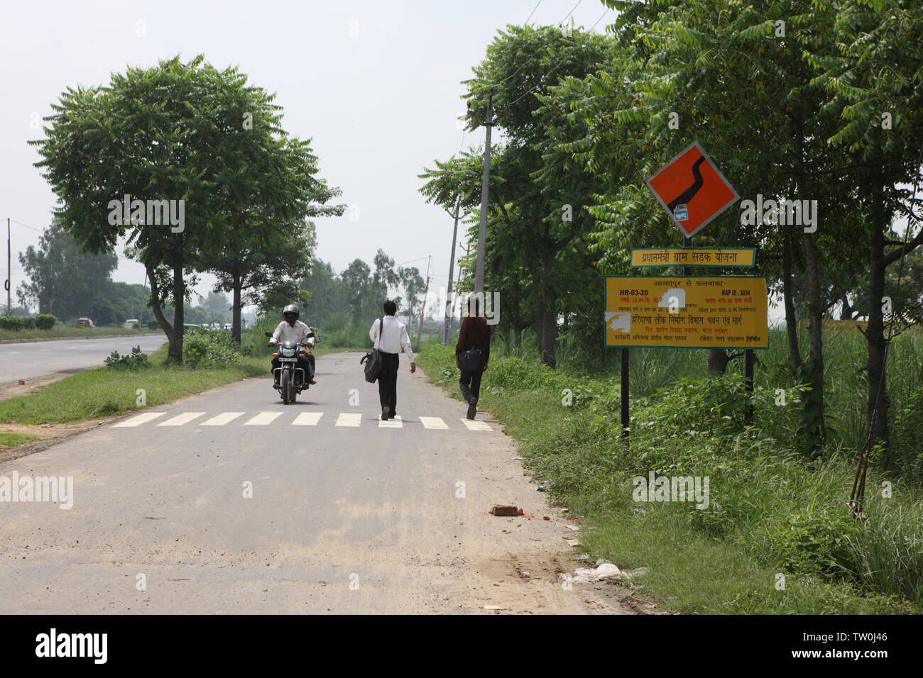 Signboard at the roadside, India Stock Photo - Alamy
