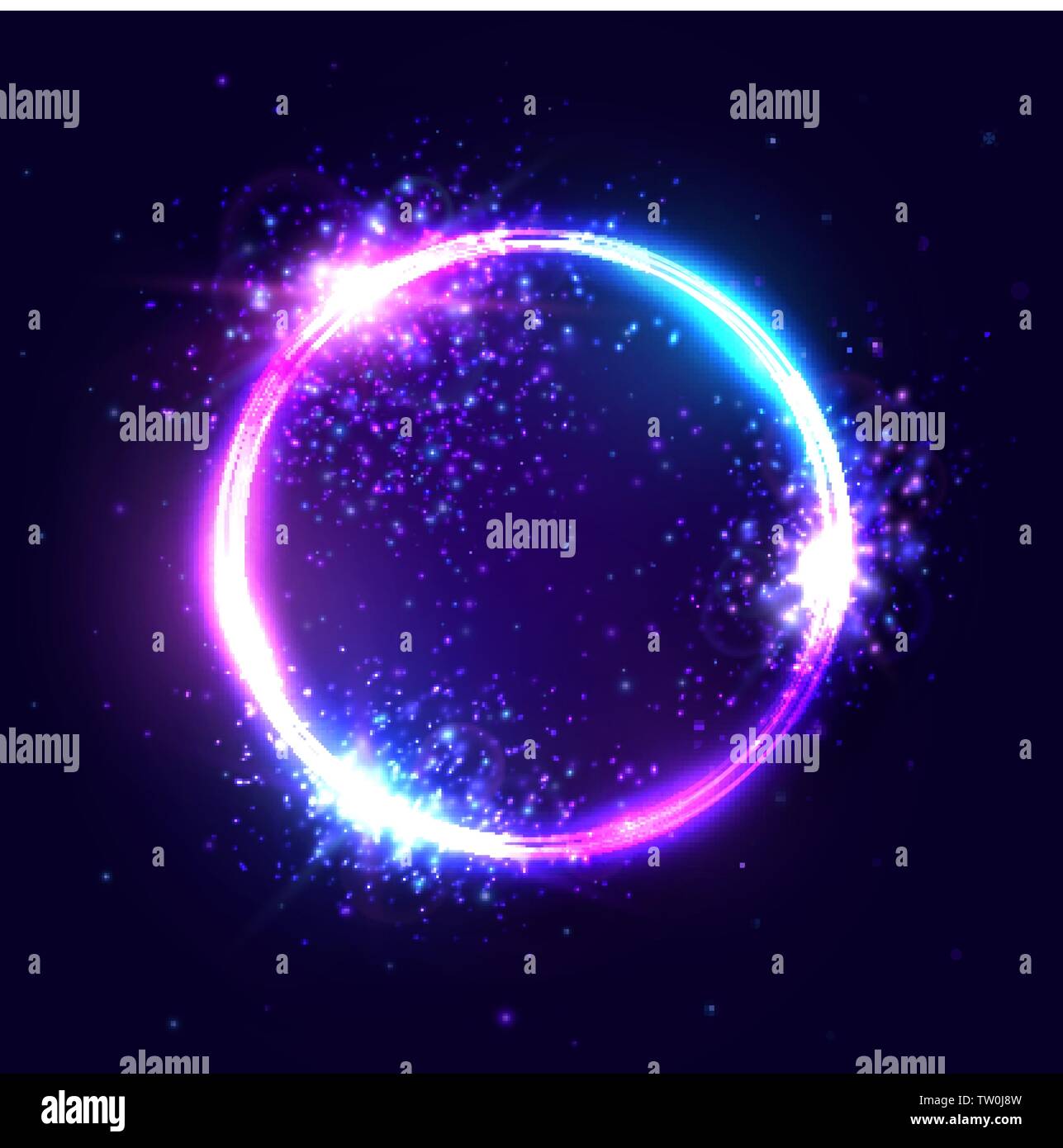 Neon particles Stock Vector Images - Alamy