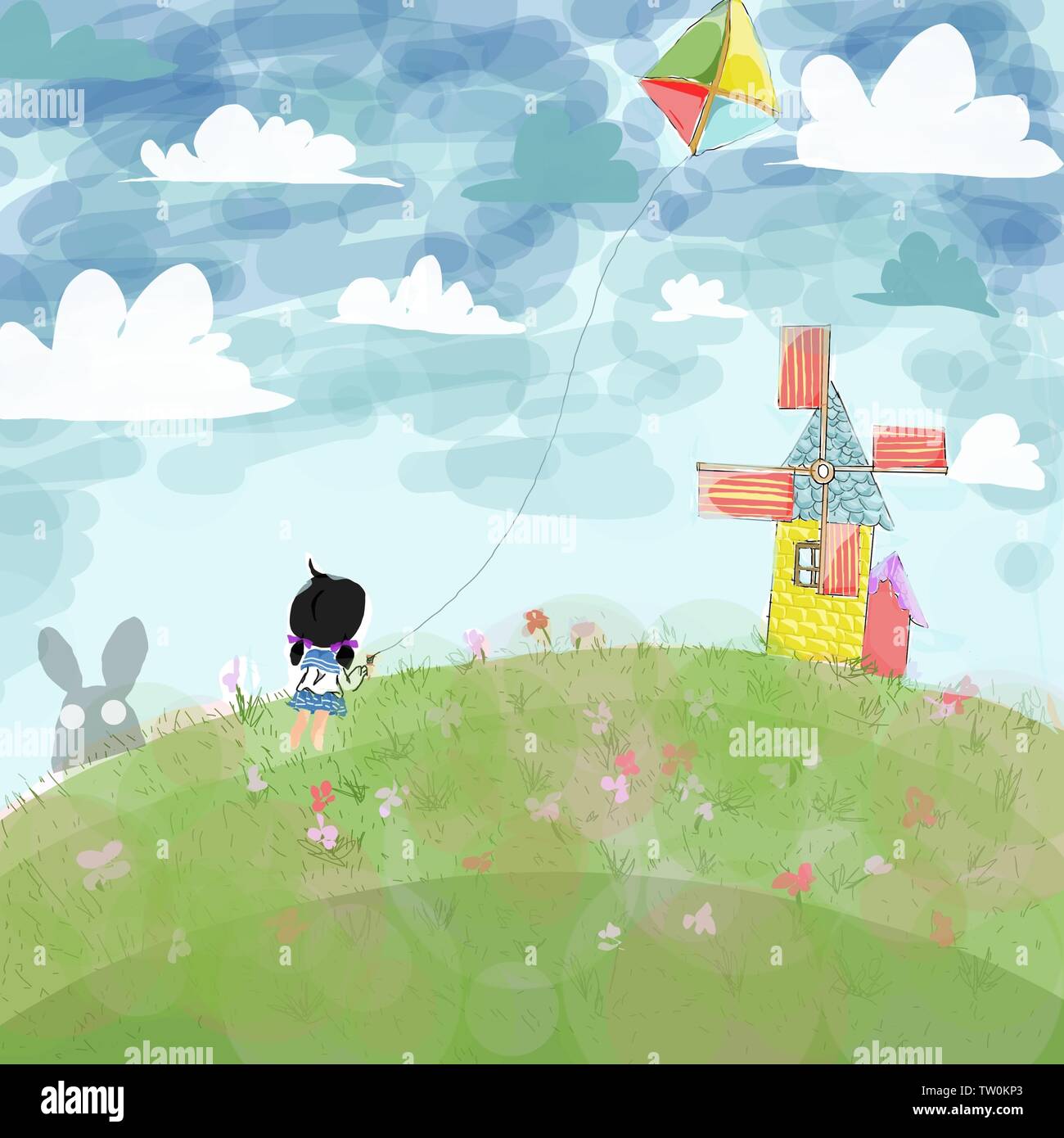 Draw the picture Stock Photo - Alamy