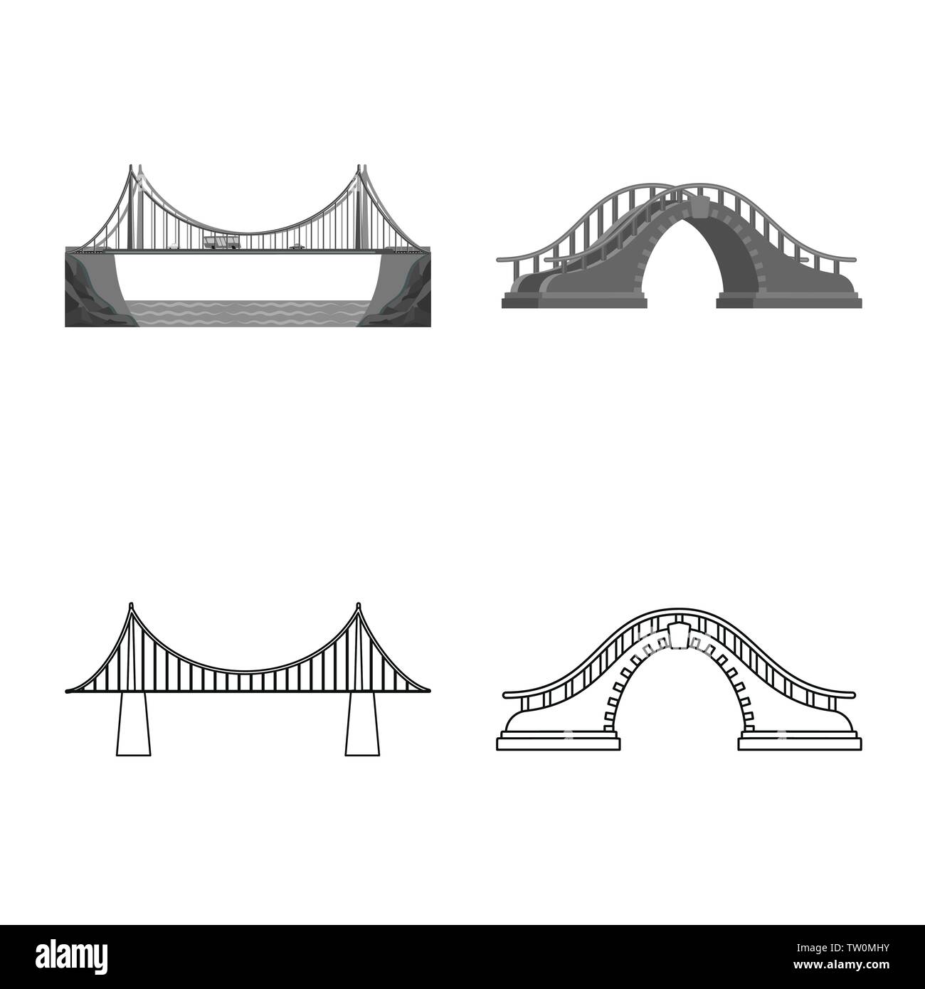 Isolated Object Of Connection And Design Icon Set Of Connection And Side Vector Icon For Stock