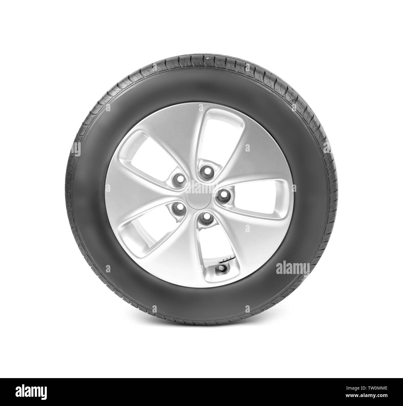 Car wheel, isolated on white Stock Photo - Alamy