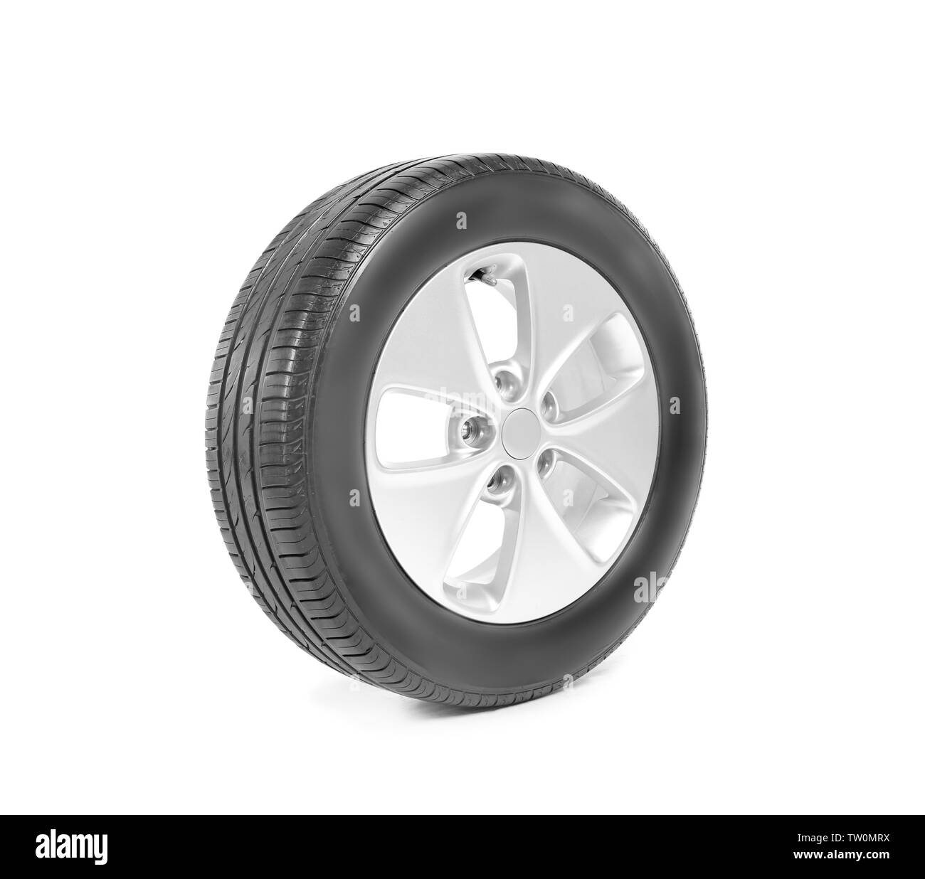 Car wheel, isolated on white Stock Photo - Alamy