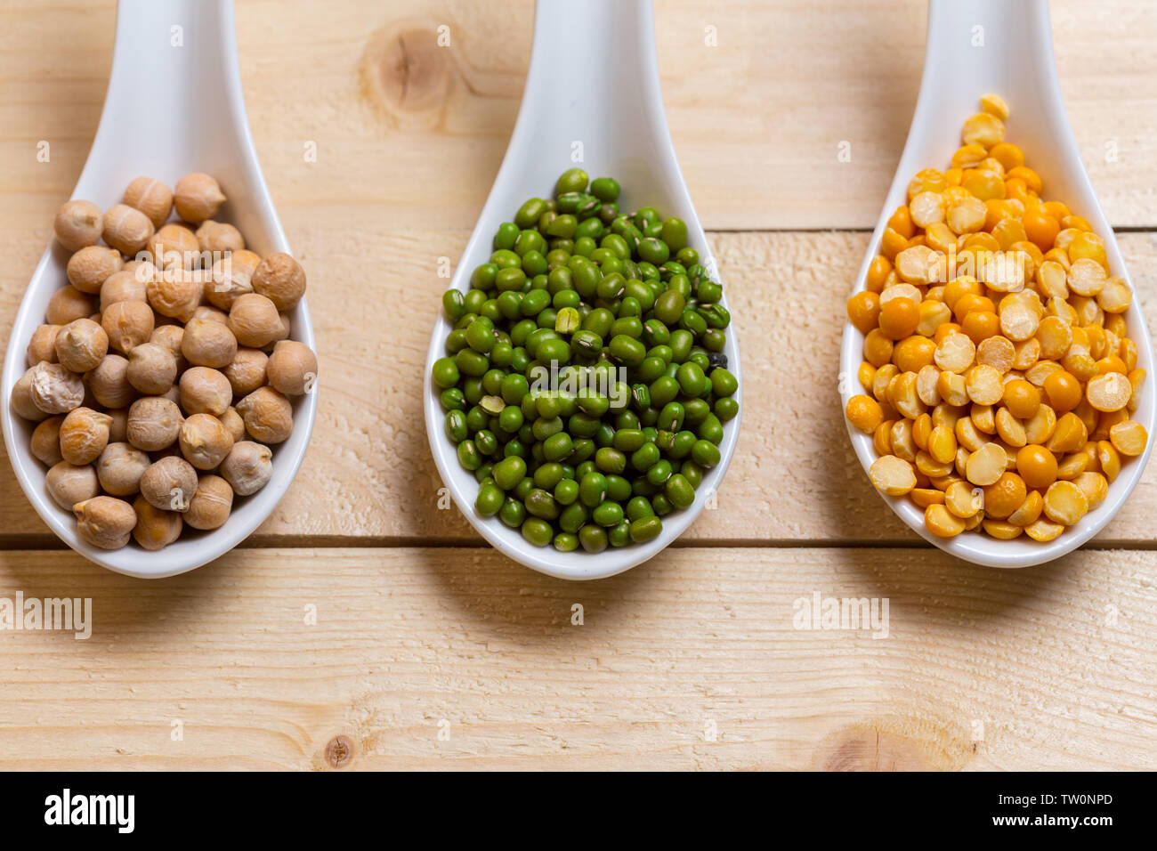 Group of colorful various beans Stock Photo - Alamy