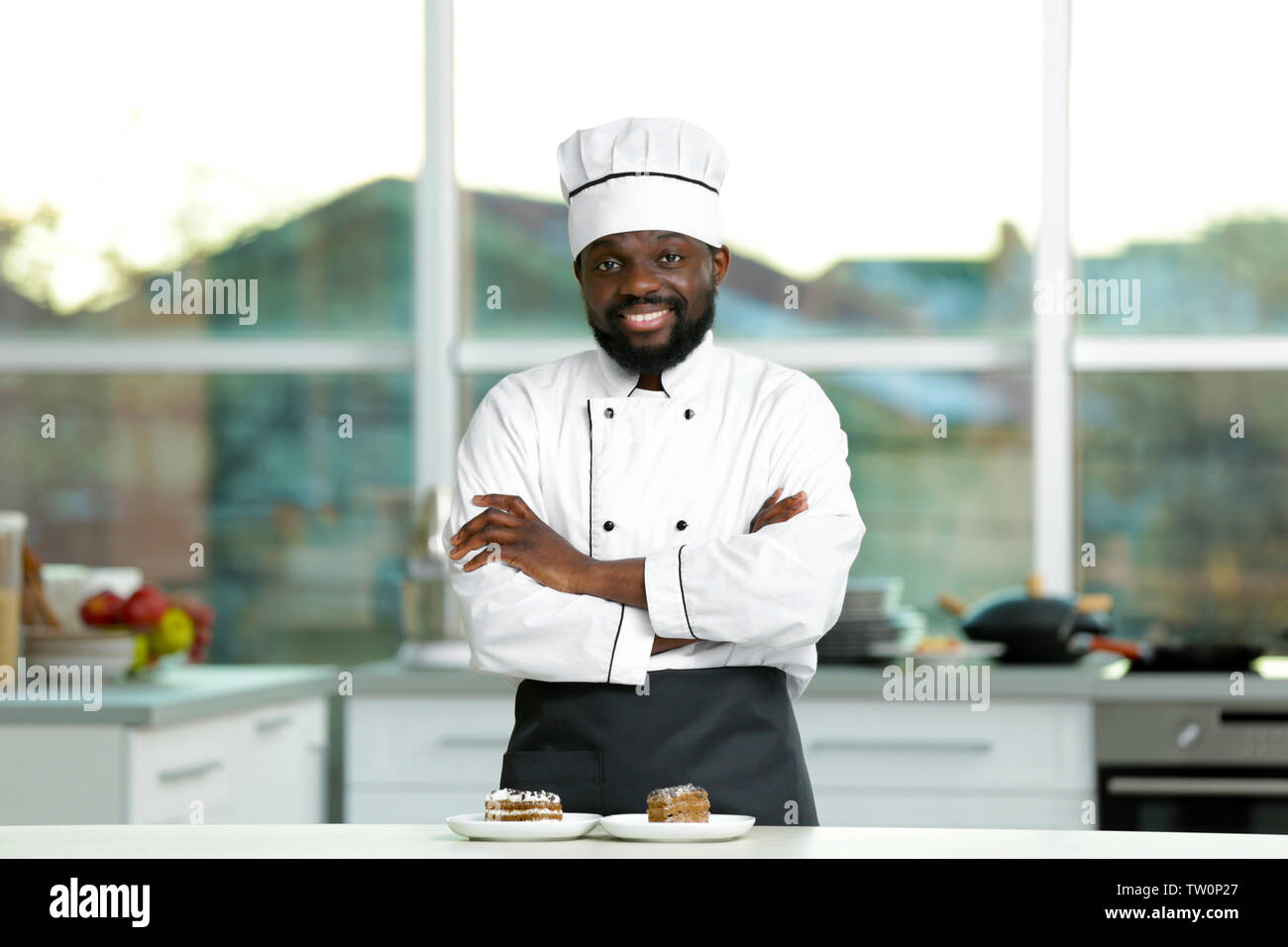 African american chef hi-res stock photography and images - Alamy