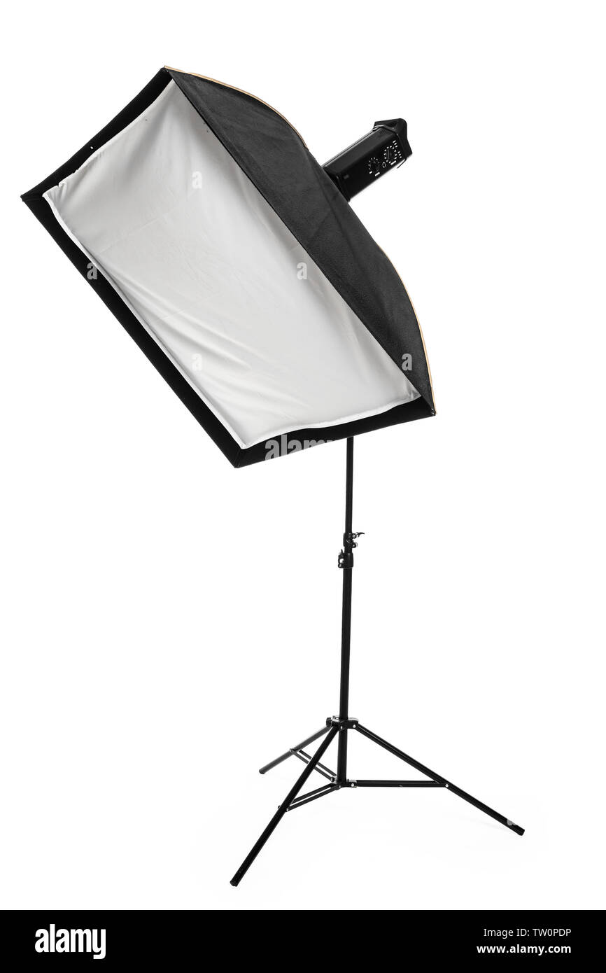 Studio lighting isolated on white Stock Photo - Alamy