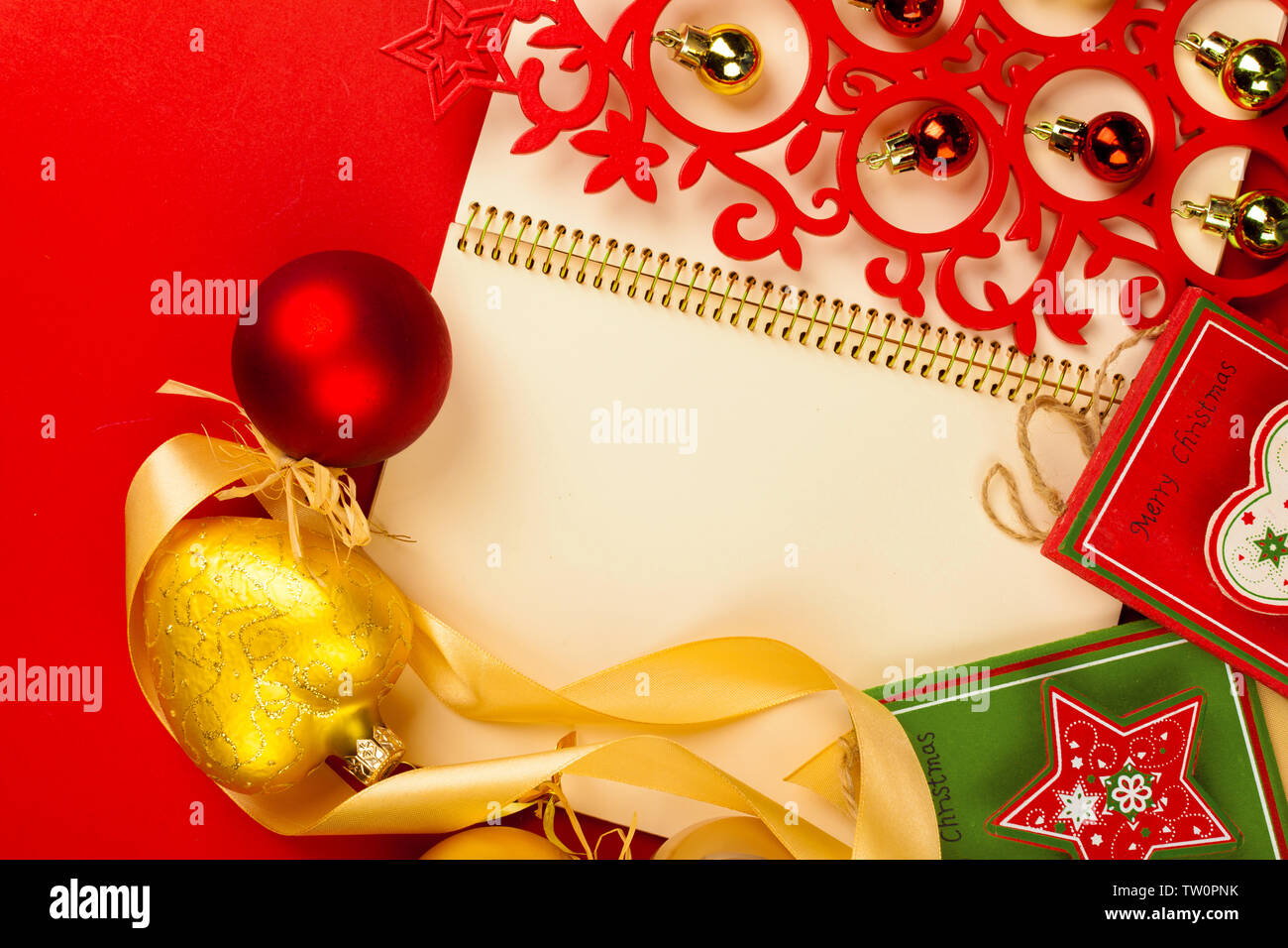 Christmas background, top view Stock Photo - Alamy