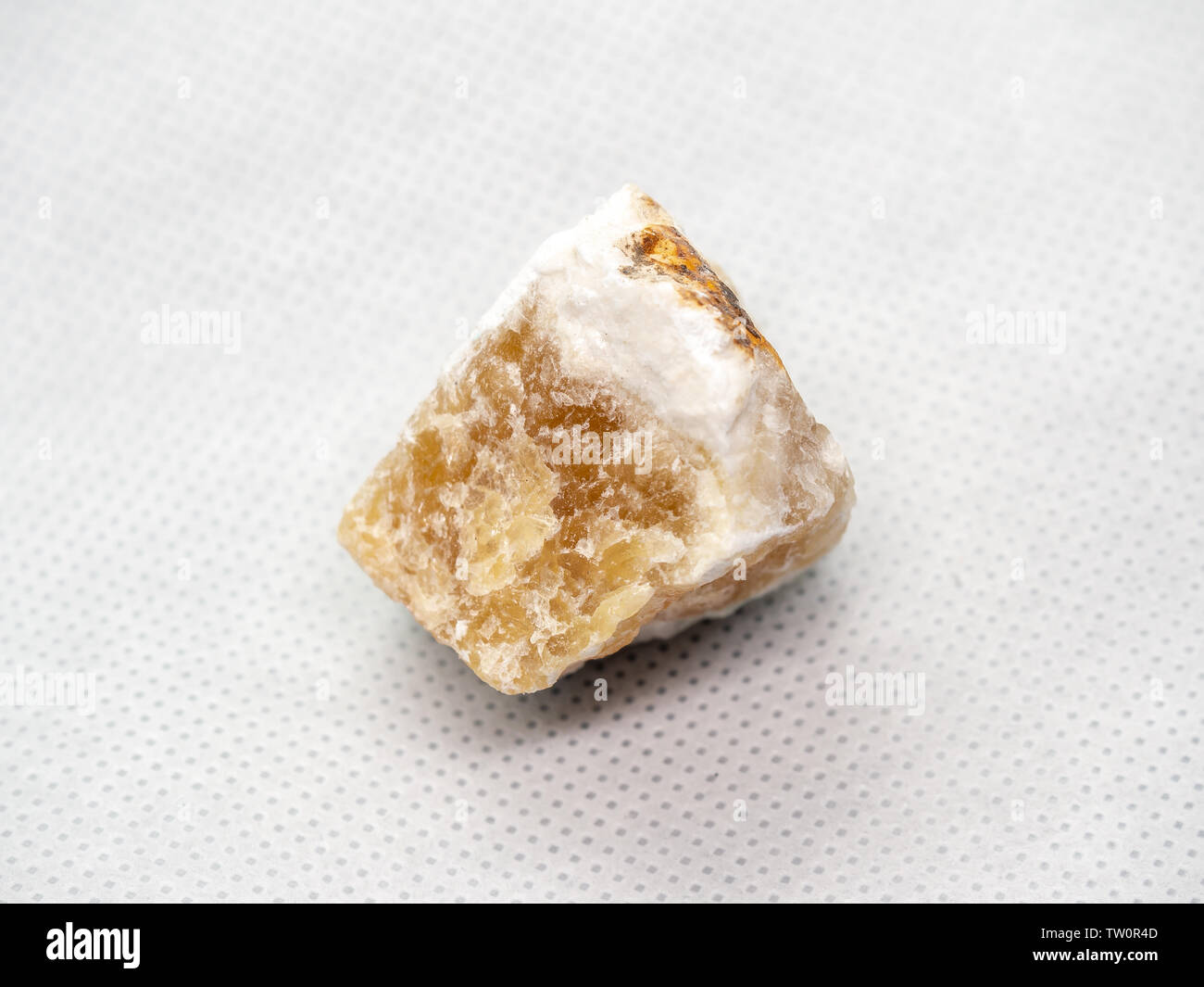 Geological specimen of natural pink layered mineral Nephrite ...