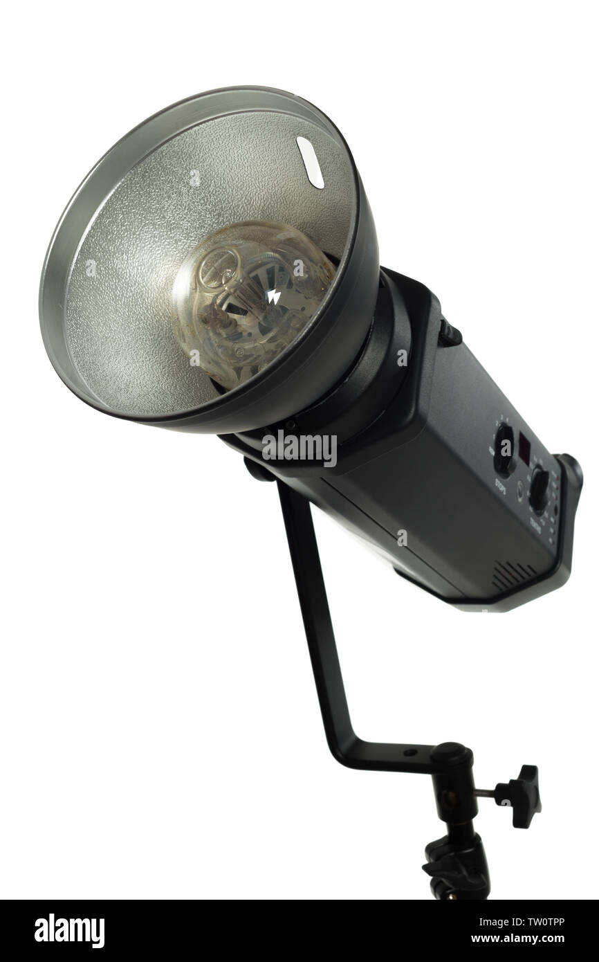 Studio lighting isolated on white Stock Photo - Alamy