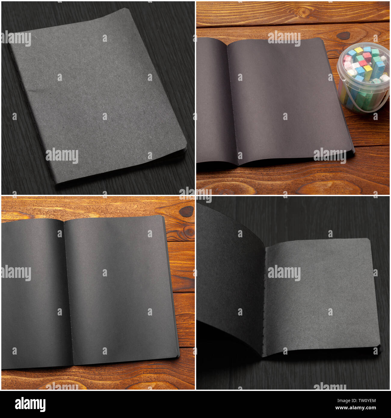 Mockup white book standing Cut Out Stock Images & Pictures - Alamy