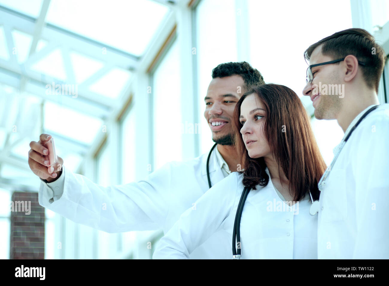 Medical doctor team taking selfie hi-res stock photography and images ...