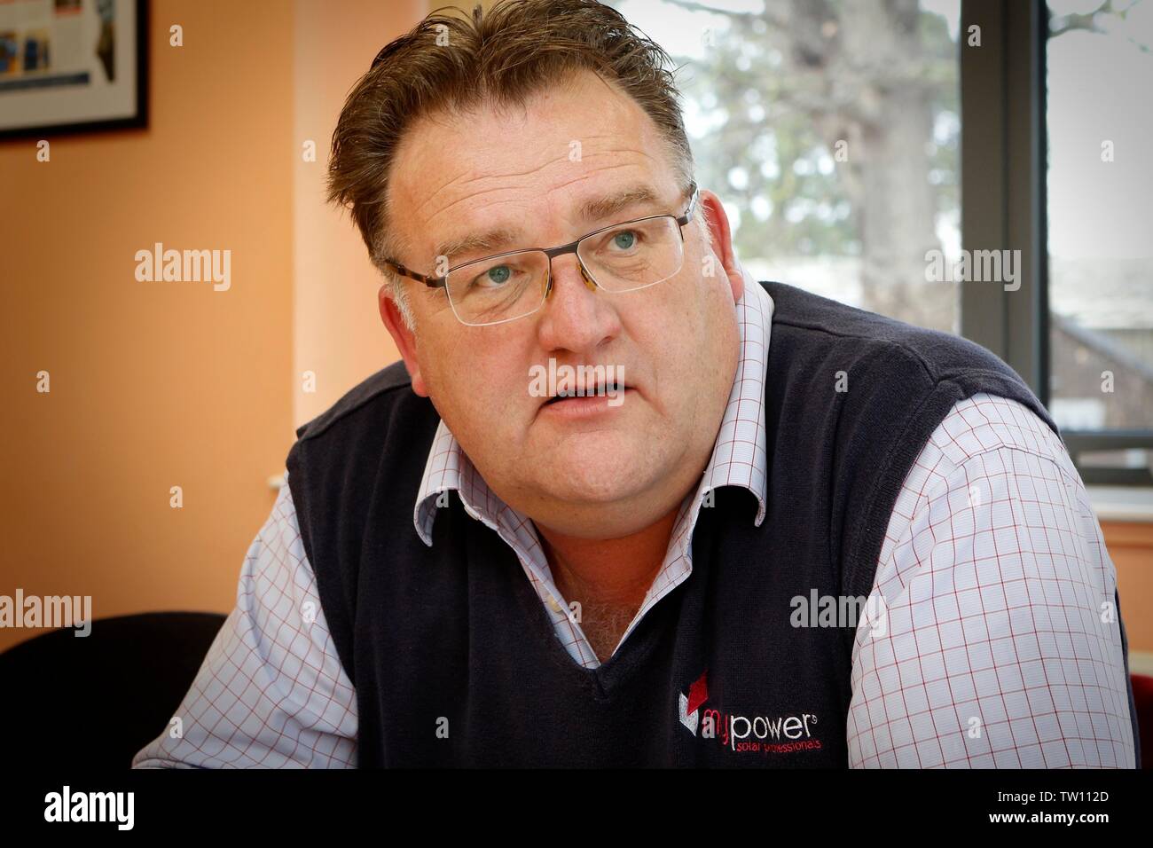 Ben Harrison, managing partner of mypower, the solar panel installation ...