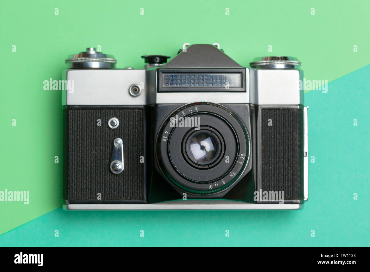 Old vintage film camera Stock Photo - Alamy