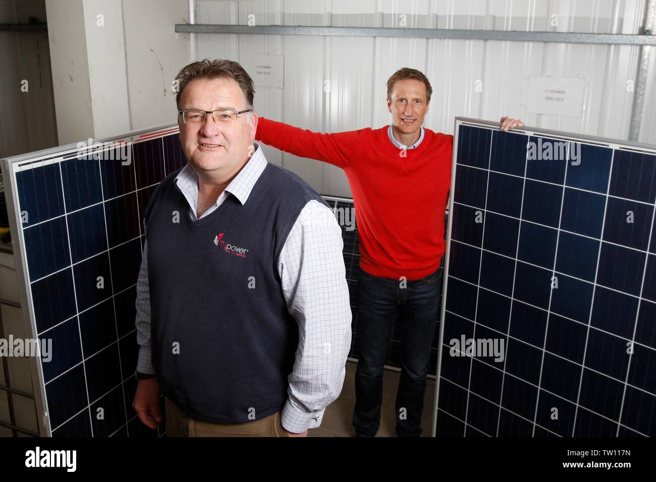 Ben Harrison, managing partner of mypower, with Neil Stott, business ...