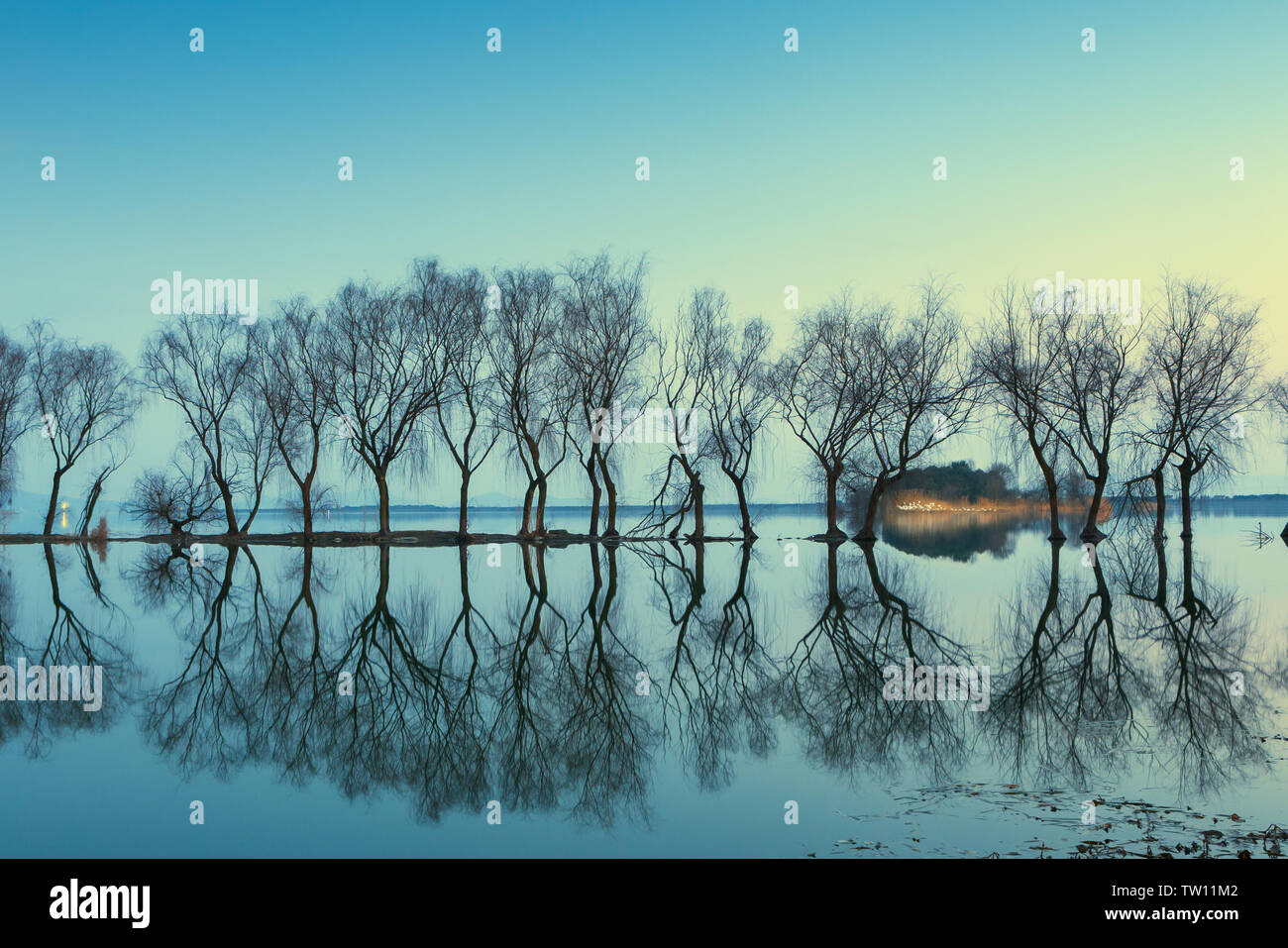 Scenery of Gu Cheng Lake in Gaochun District, Nanjing Stock Photo - Alamy