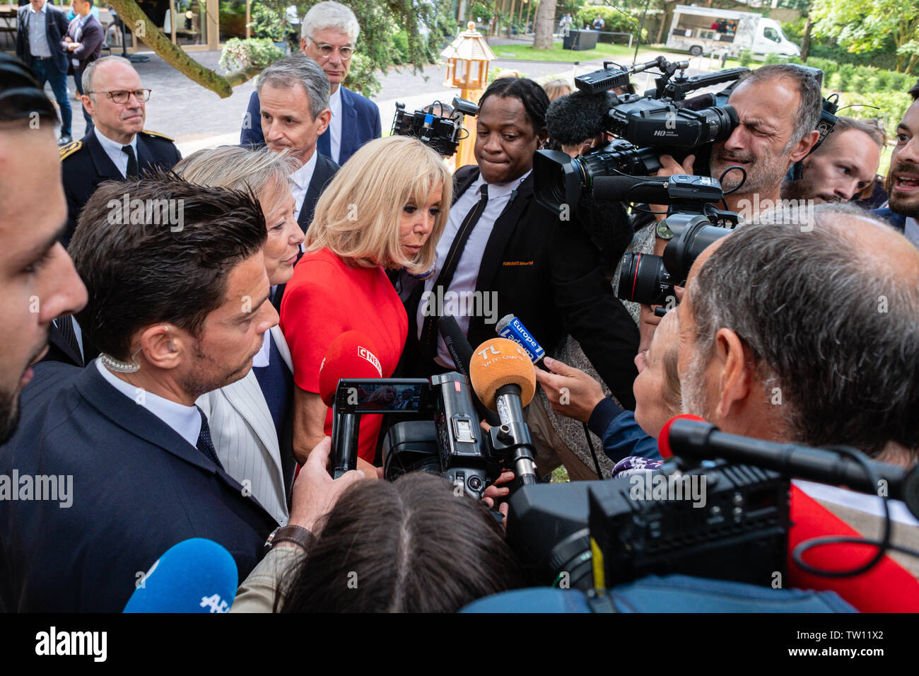 Brigitte Macron, First Lady of France Stock Photo - Alamy