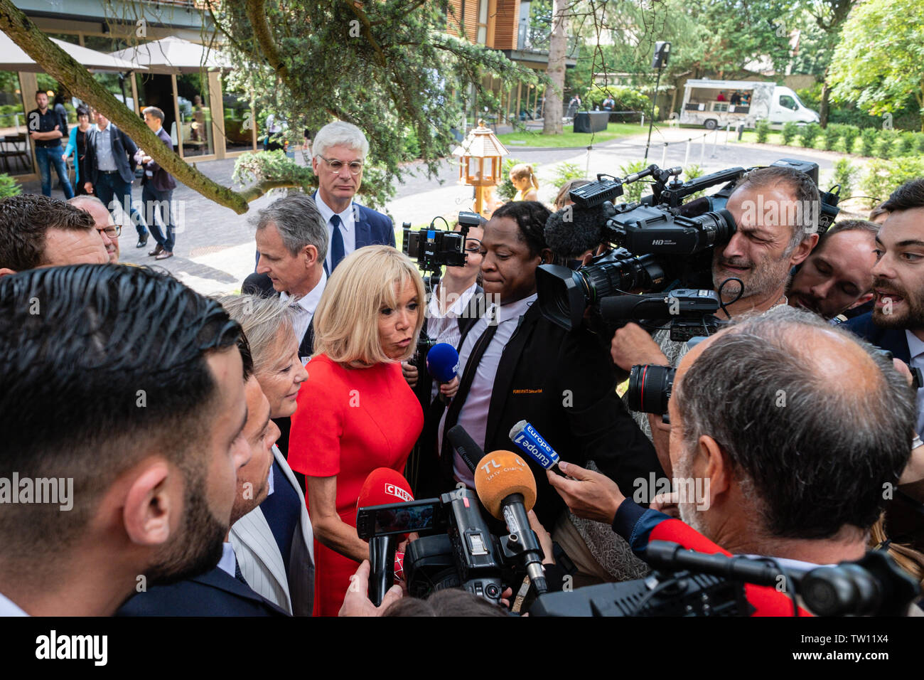 Brigitte Macron, First Lady of France Stock Photo - Alamy