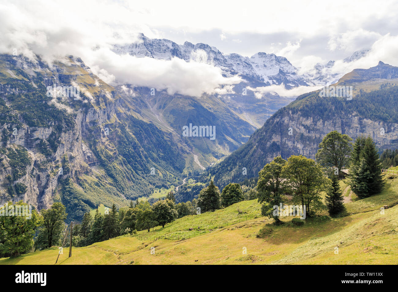 Natural Scenic Scenic Scenery in Switzerland Stock Photo - Alamy