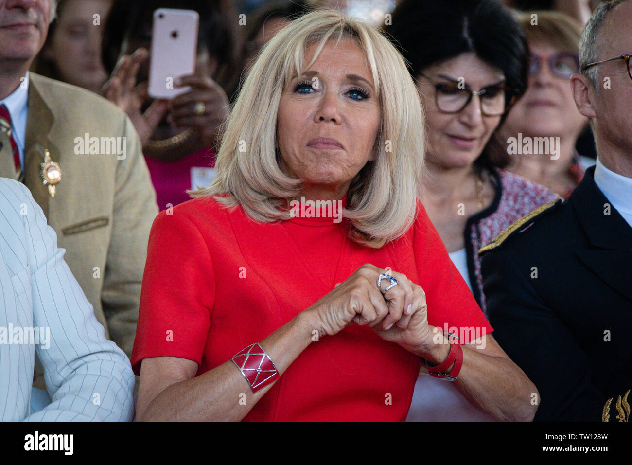 Brigitte Macron, First Lady of France Stock Photo - Alamy
