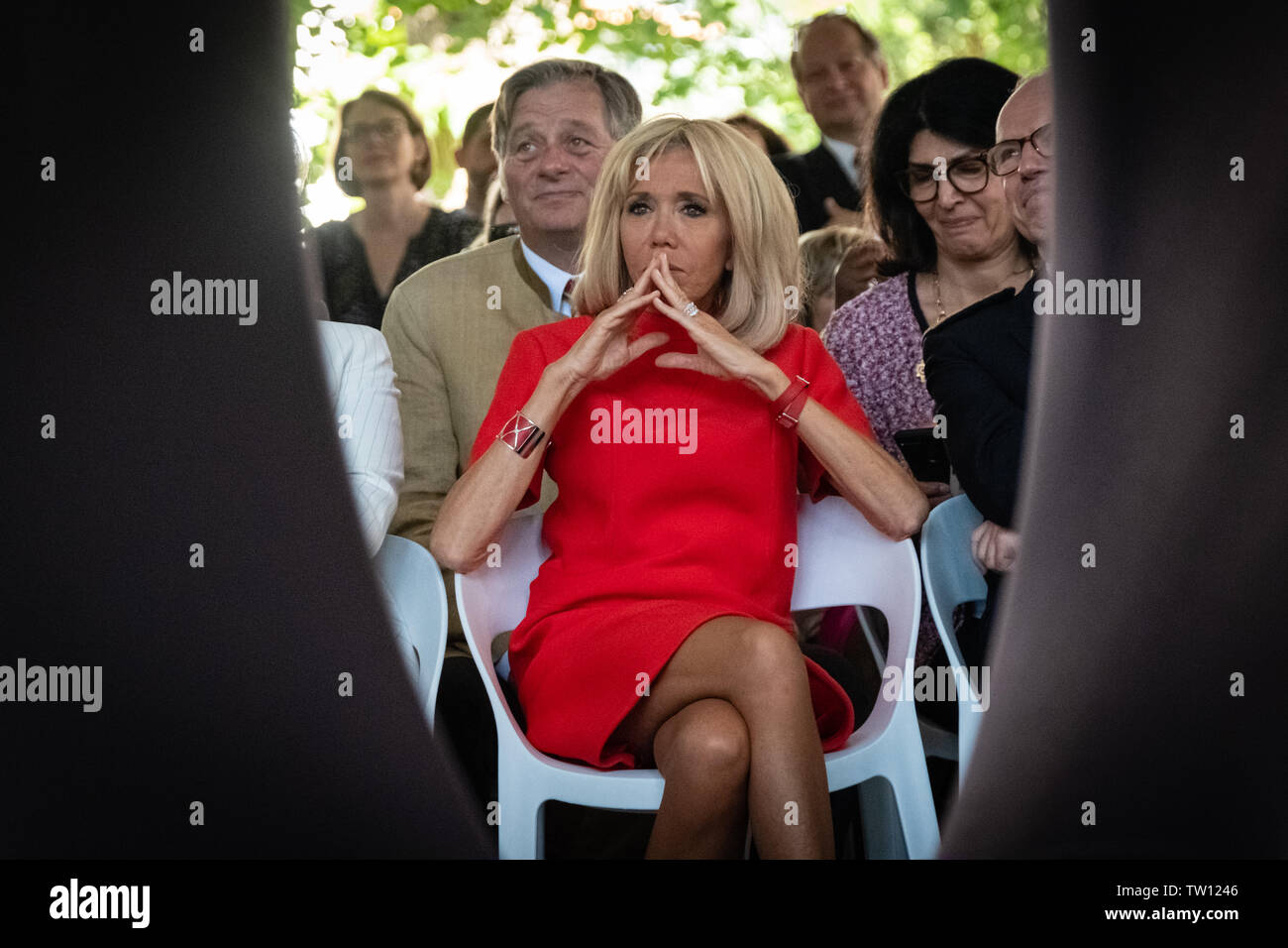 Brigitte Macron, First Lady of France Stock Photo - Alamy