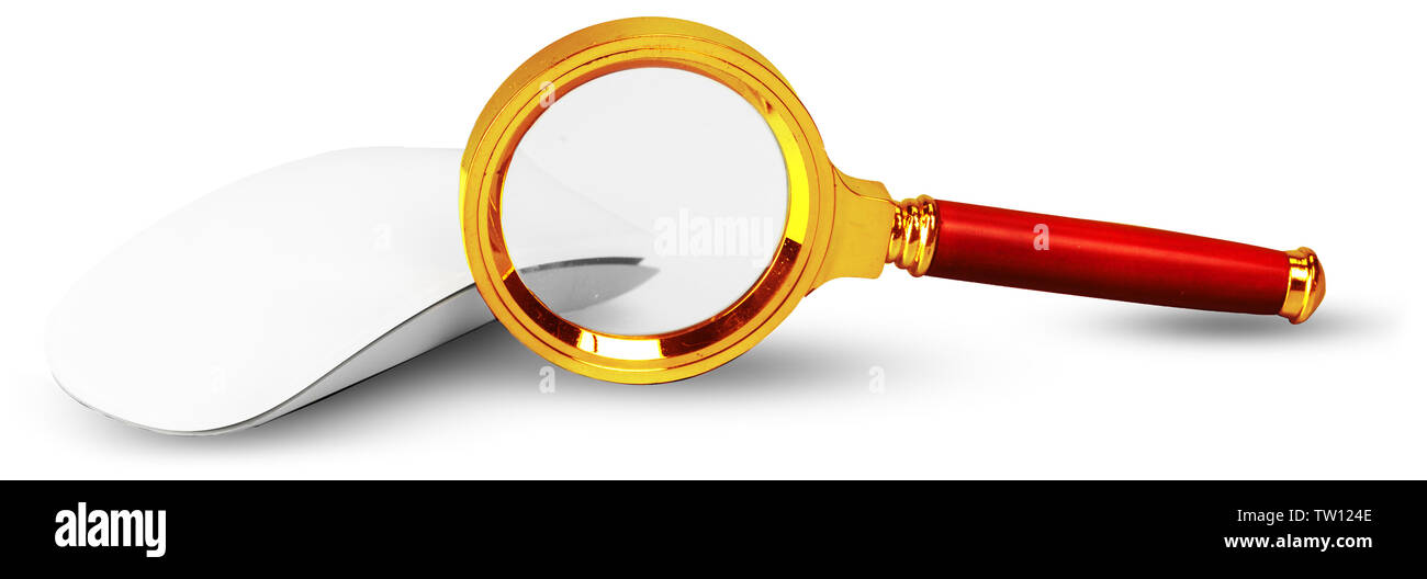 Magnifying Glass close up Stock Photo - Alamy