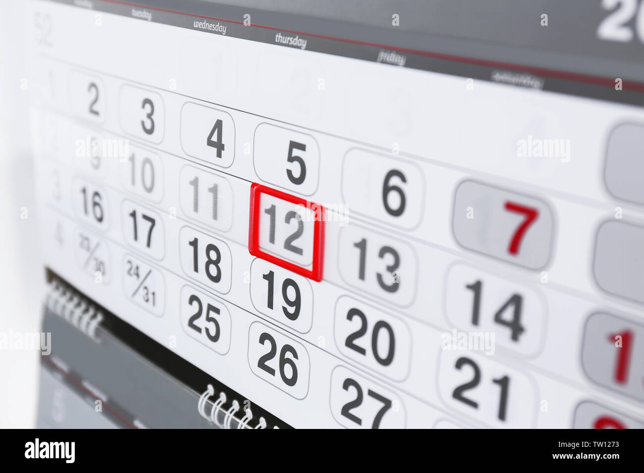 Calendar turning page hi-res stock photography and images - Alamy