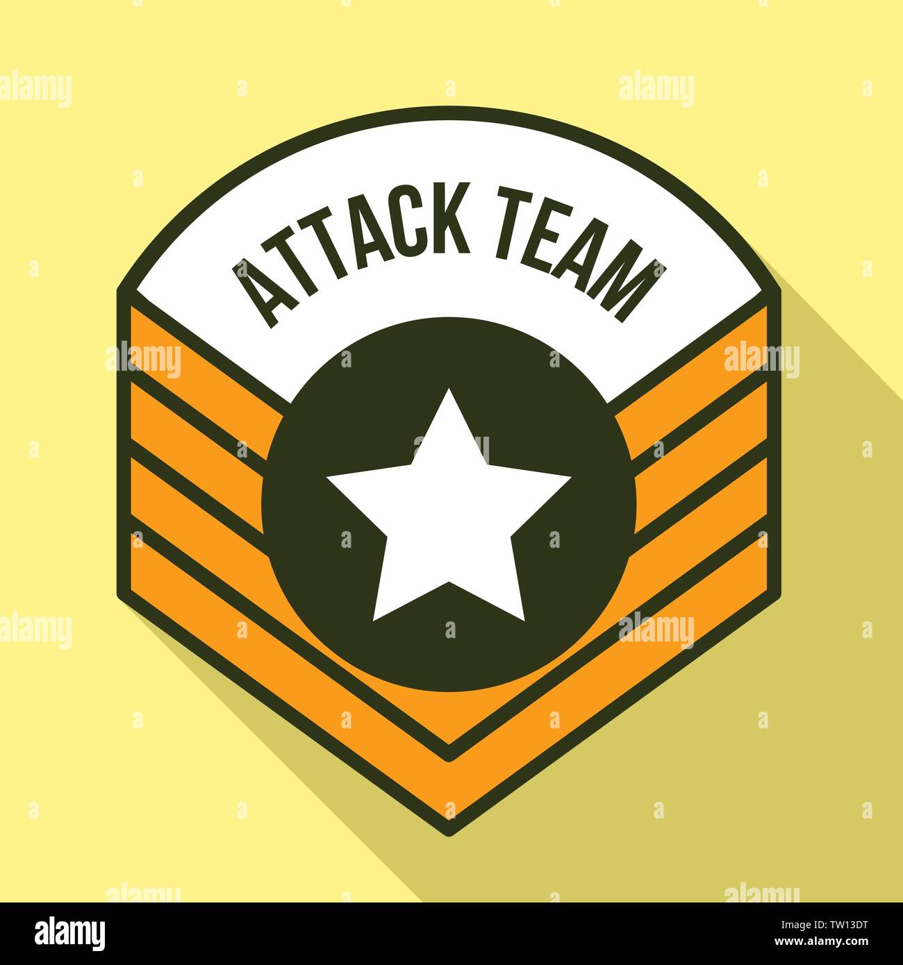 Attack team logo. Flat illustration of attack team vector logo for web ...