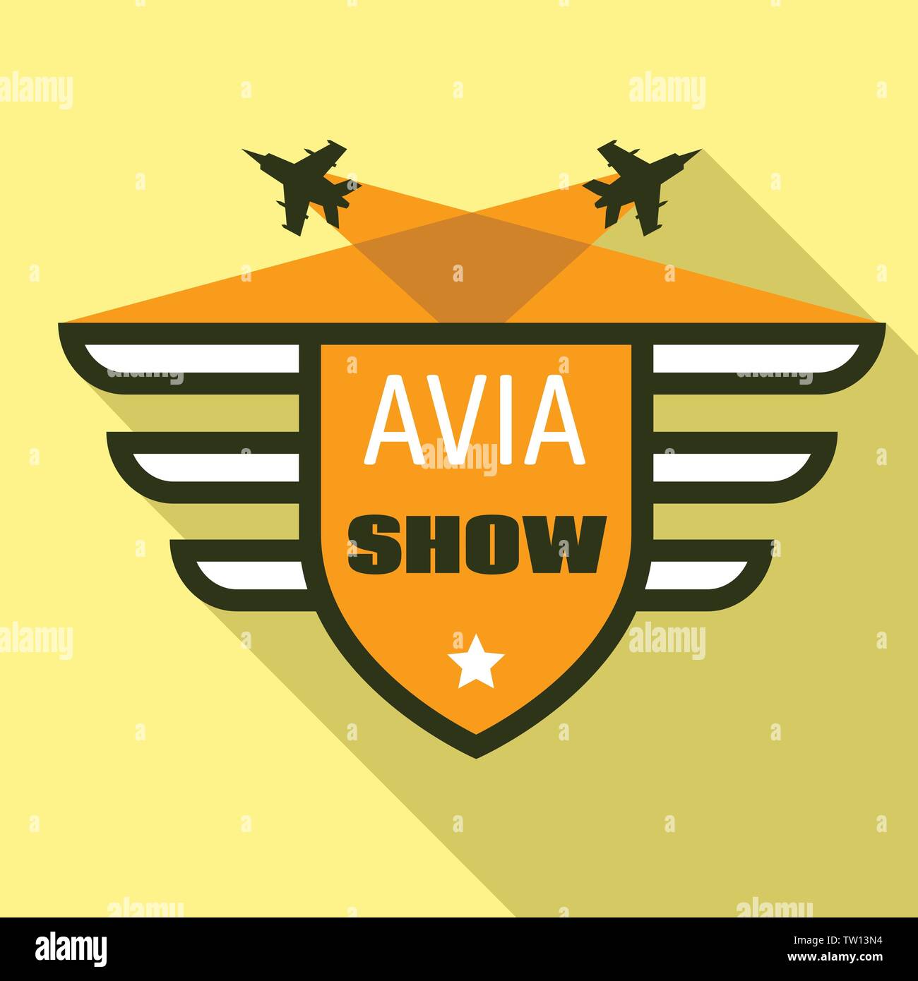 Avia show logo. Flat illustration of avia show vector logo for web ...