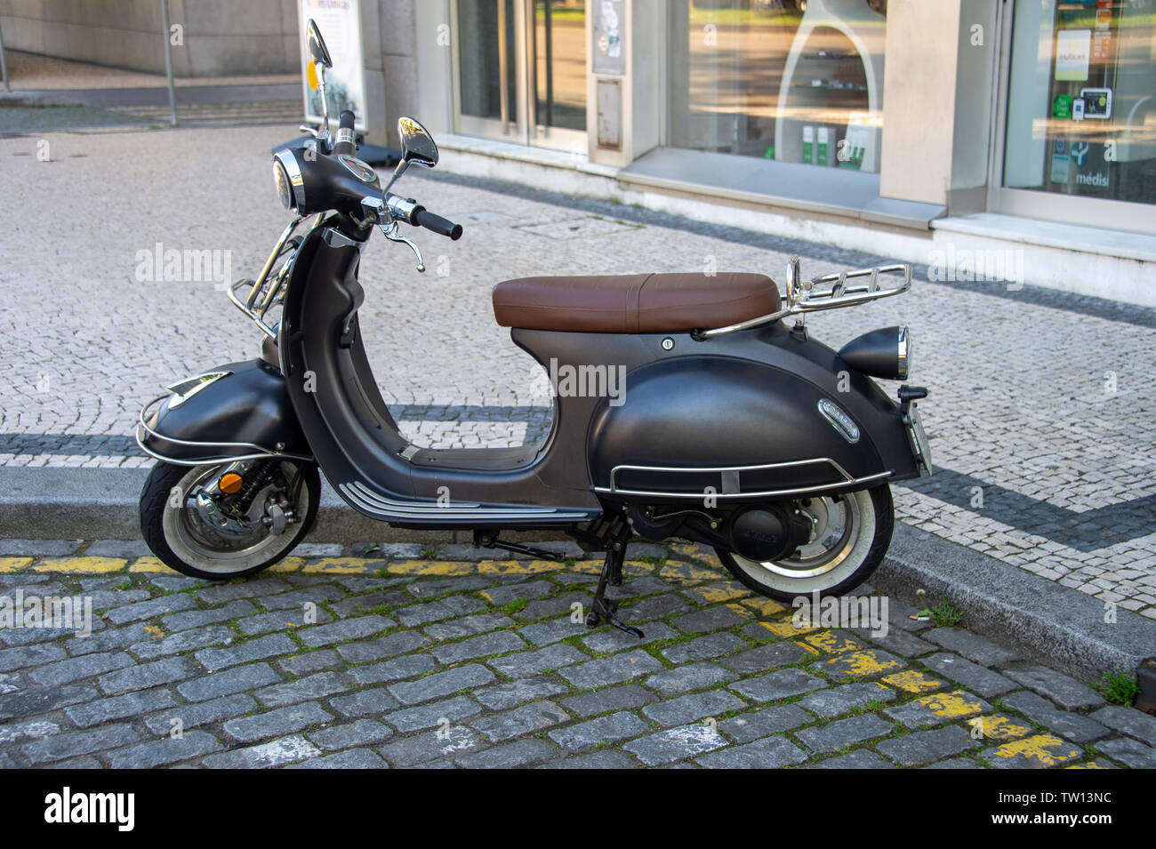 Classic moped hi-res stock photography and images - Alamy
