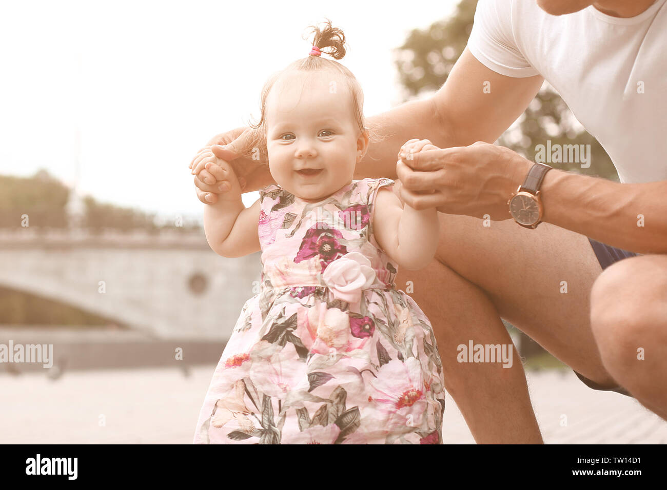 close up.First step. The child learns to walk Stock Photo - Alamy