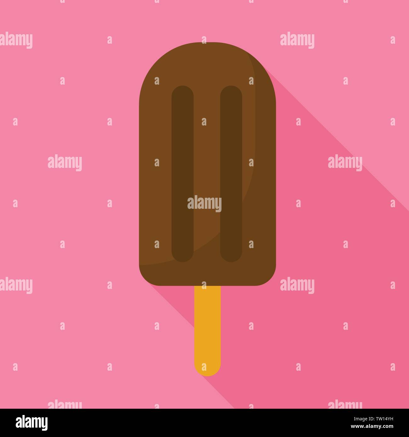 Popsicle icon. Flat illustration of popsicle vector icon for web design ...