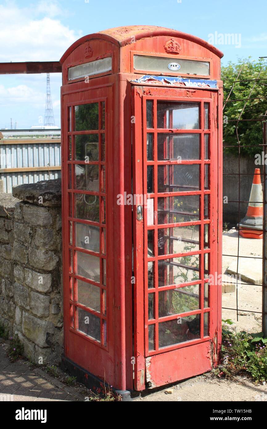 Red phone box Stock Photo - Alamy