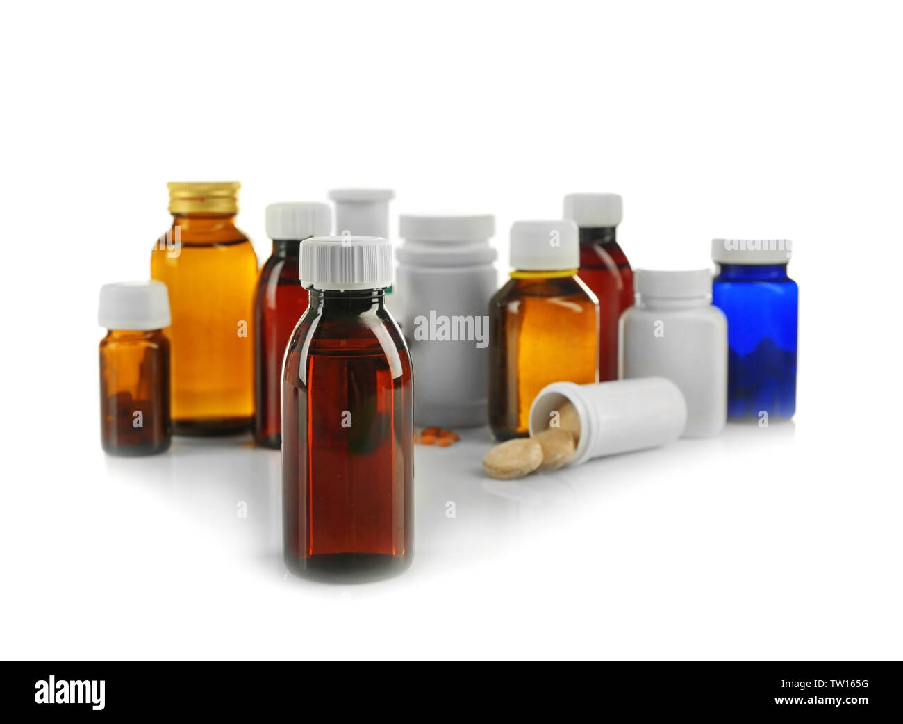 Medical cough syrup bottles hi-res stock photography and images - Alamy