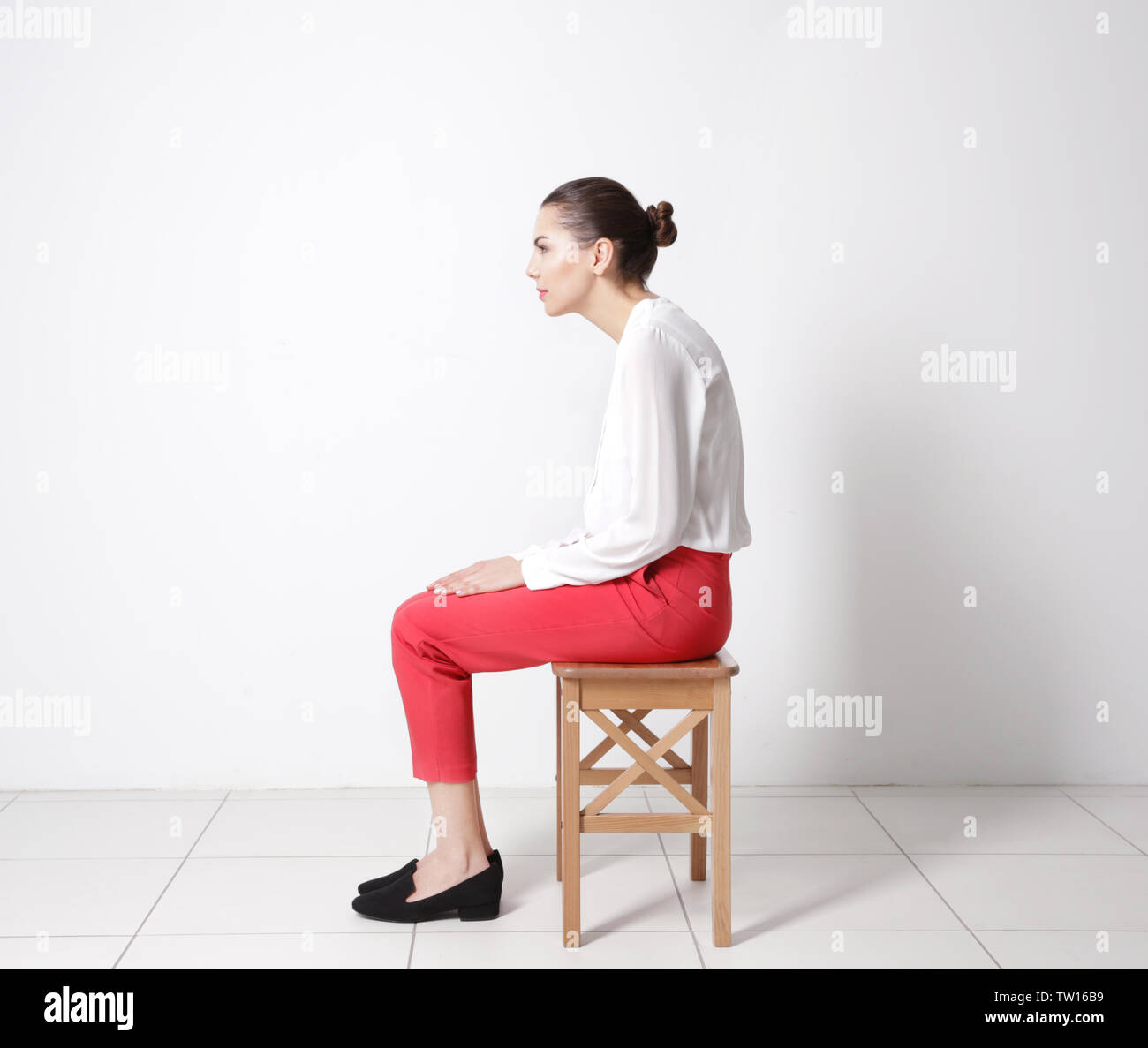 Woman Slouching High Resolution Stock Photography and Images - Alamy