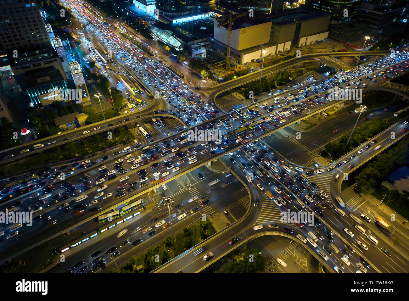 Beijing traffic flow hi-res stock photography and images - Alamy