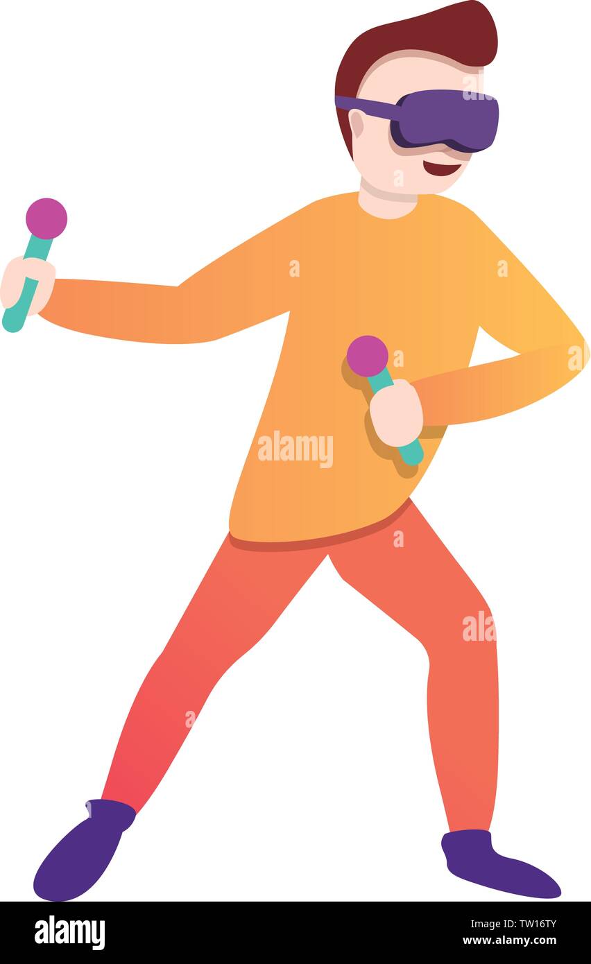 Online virtual game icon. Cartoon of online virtual game vector icon ...