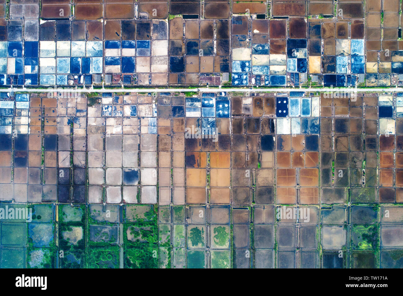 10,000 mu of salt field in Daishan, Zhejiang Stock Photo - Alamy