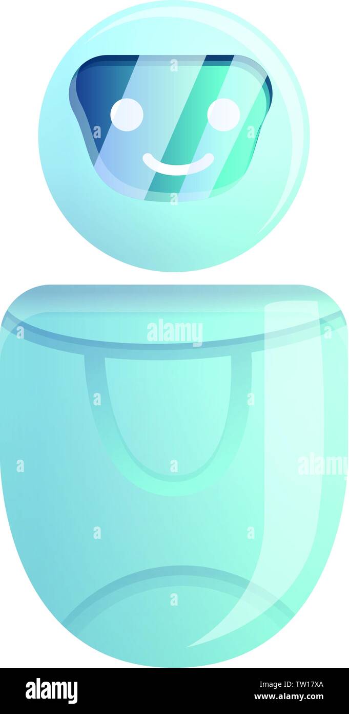 Artificial chatbot icon. Cartoon of artificial chatbot vector icon for ...