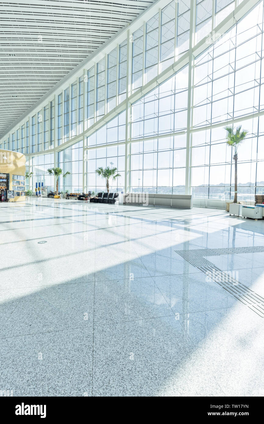 Interior of bright modern hall Stock Photo - Alamy