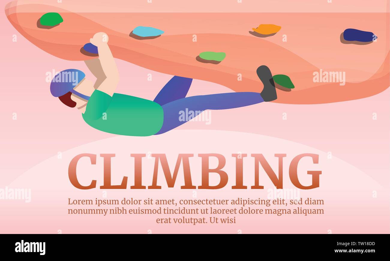 Rock Climber Cartoon Design Stock Photos & Rock Climber Cartoon Design ...